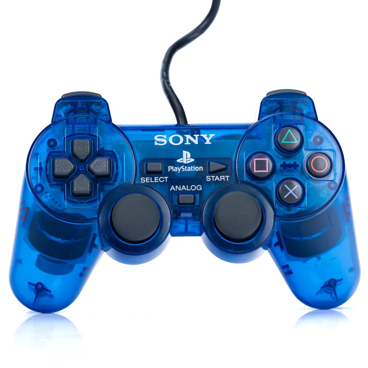 Original Sony PlayStation 2 Gjenomsiktig Blå DualShock 2 Kontroll - PS1 ...