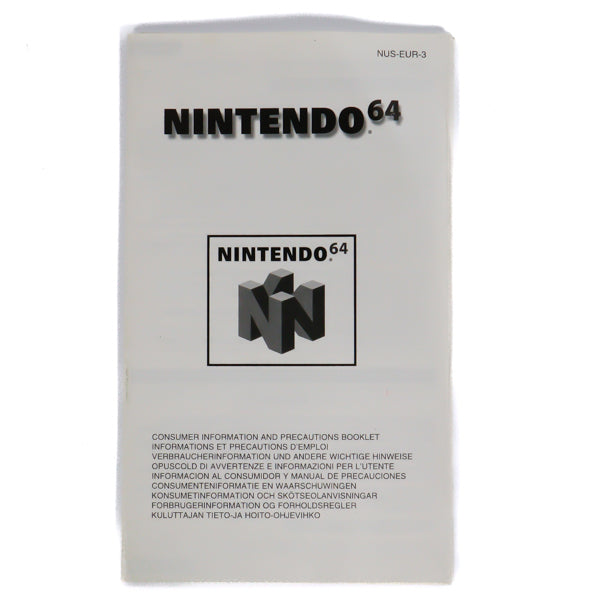 Nintendo 64 Manual | Retrospillkongen
