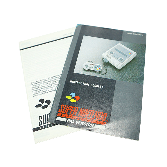 Super Nintendo Entertainment System SNES Manualer - Tilbehør ...