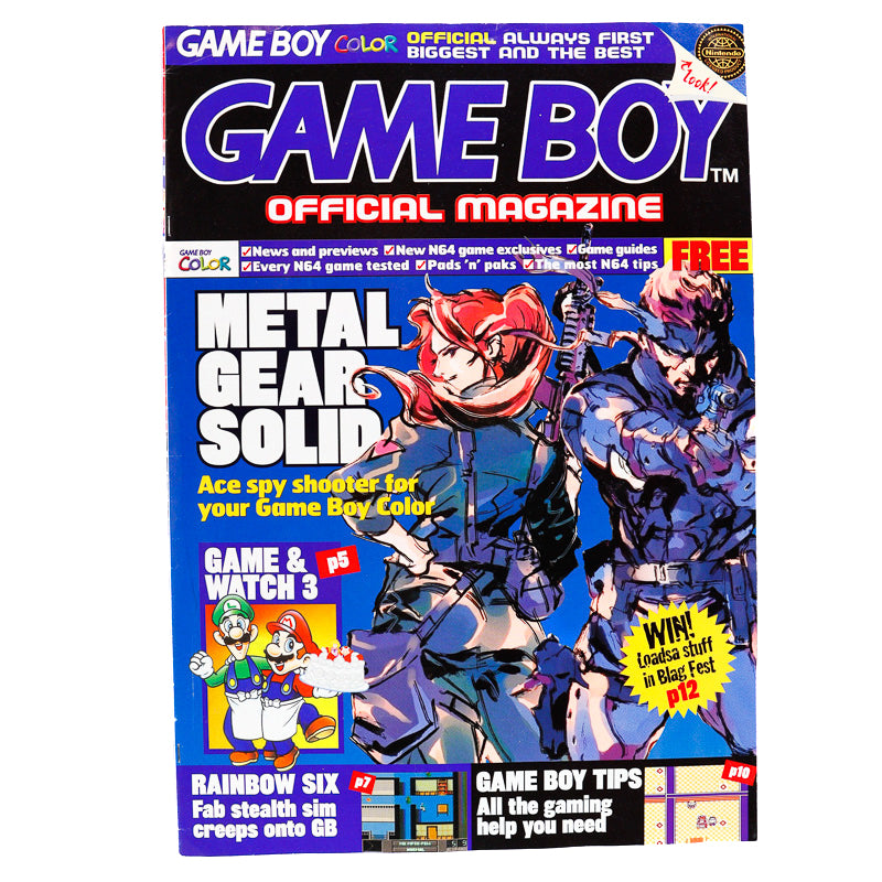 Gameboy Official Magazine - Metal Gear Solid | Retrospillkongen